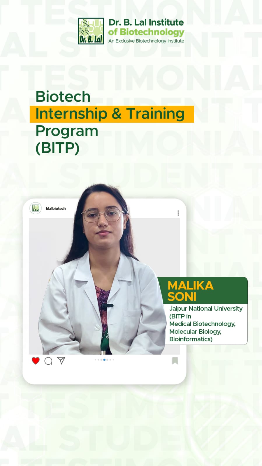 Biotechnology Industrial Training Jaipur | BITP at BIBT